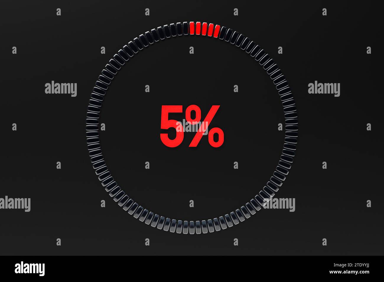 Device for measuring intensity. Round panel with scale on a black ...