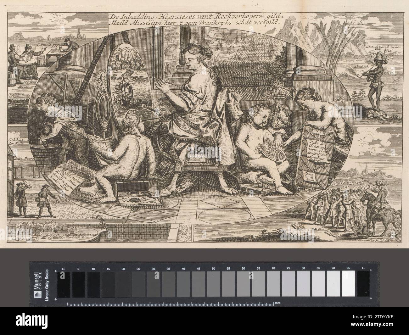 The imagination paints the Mississippi, 1720, 1720 The female ...
