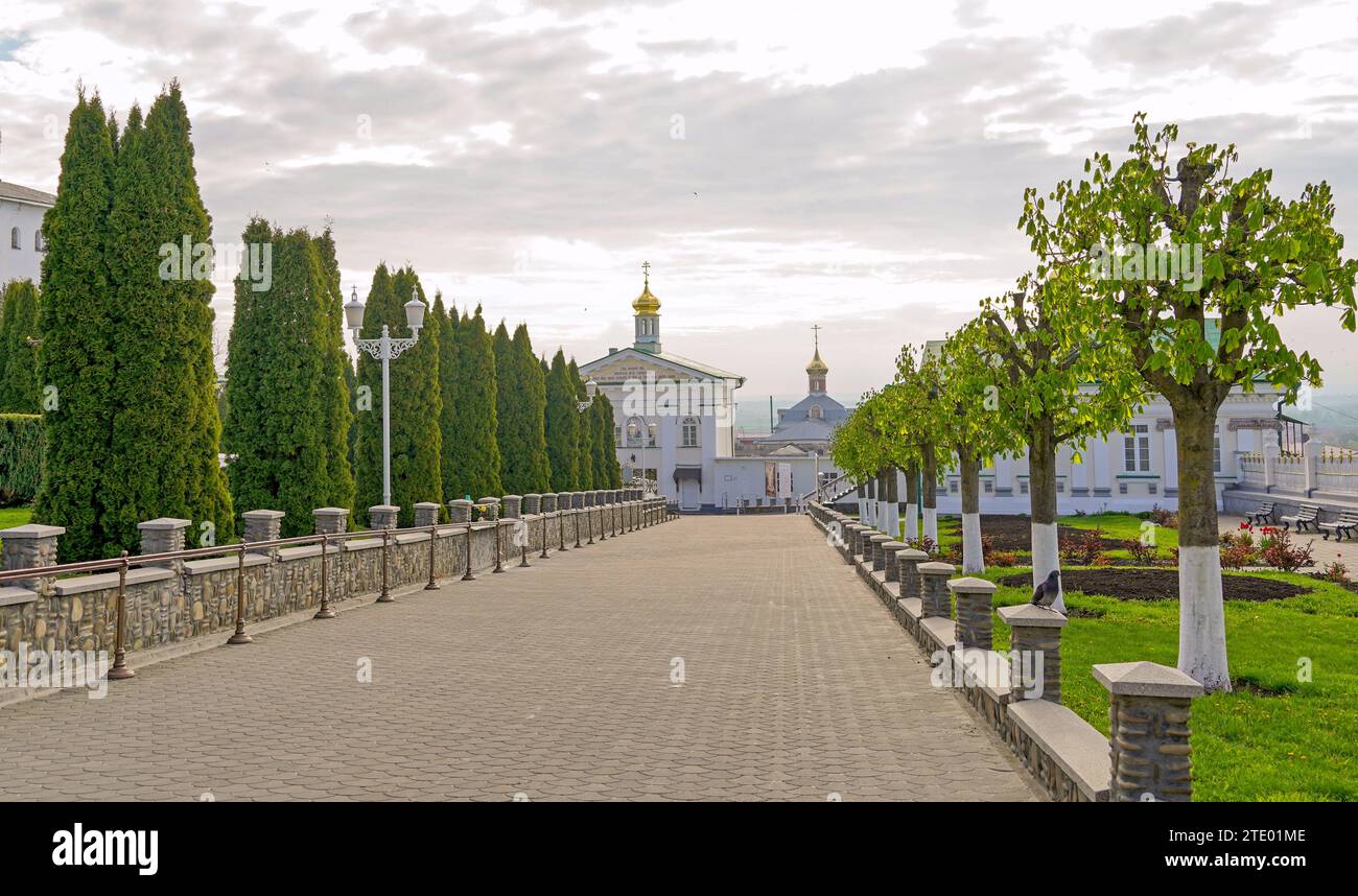 Holy Dormition Pochaev Lavra. Ukraine. Christian Orthodox architectural complex and monastery ...