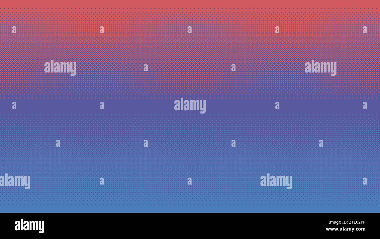 Pixel art neon colored gradient background. Dithering vector ...