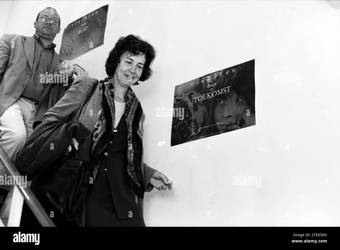 Visit State Secretary Netelenbos, refugee aid, Haarlem, The Netherlands ...