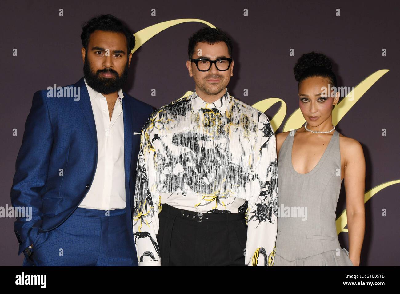 LOS ANGELES, CA - DECEMBER 19: Himesh Patel, Daniel Levy and Ruth Negga ...