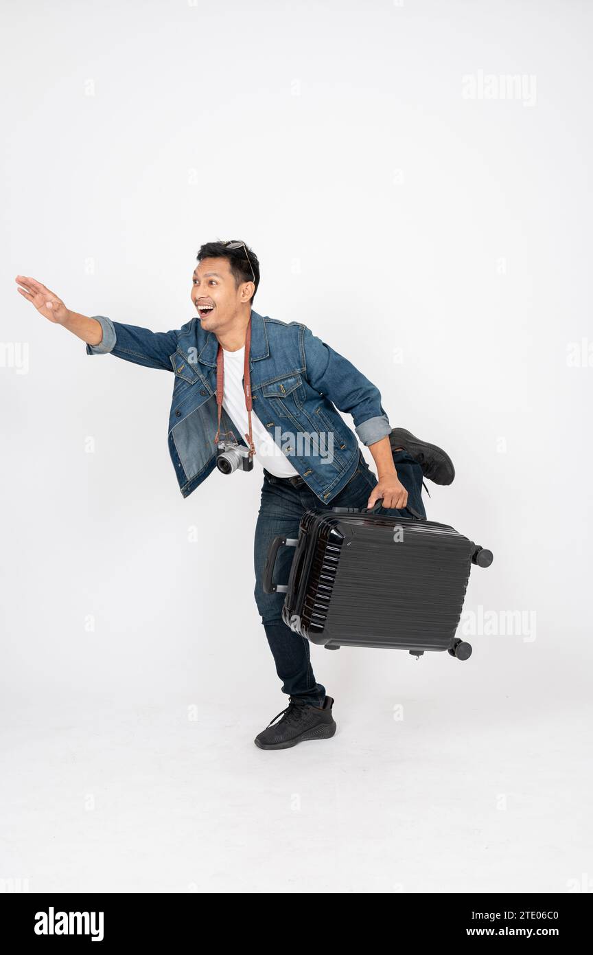 Running to catch flight hi-res stock photography and images - Alamy