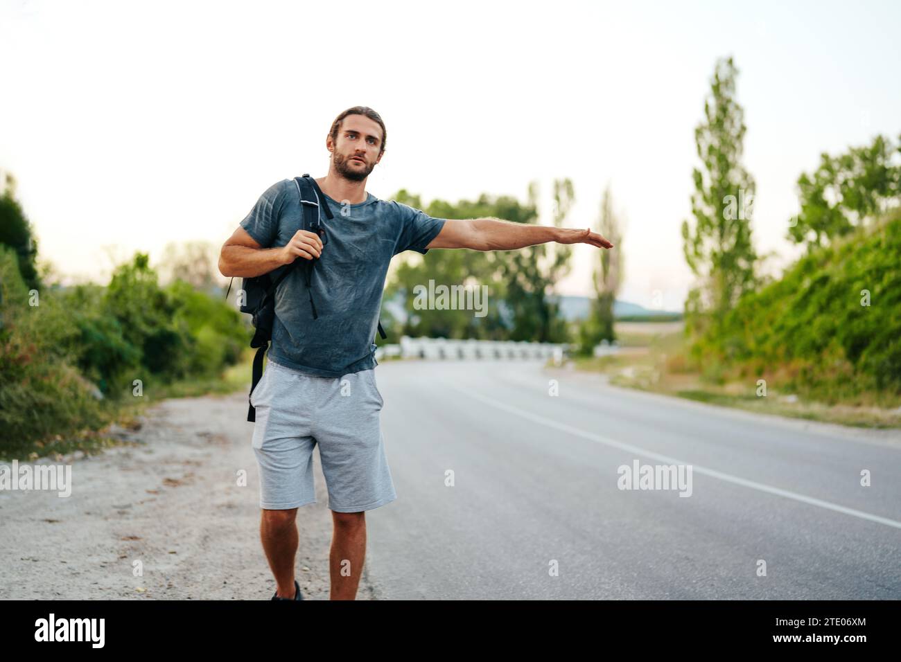 Hitchhikers thumb hi-res stock photography and images - Alamy