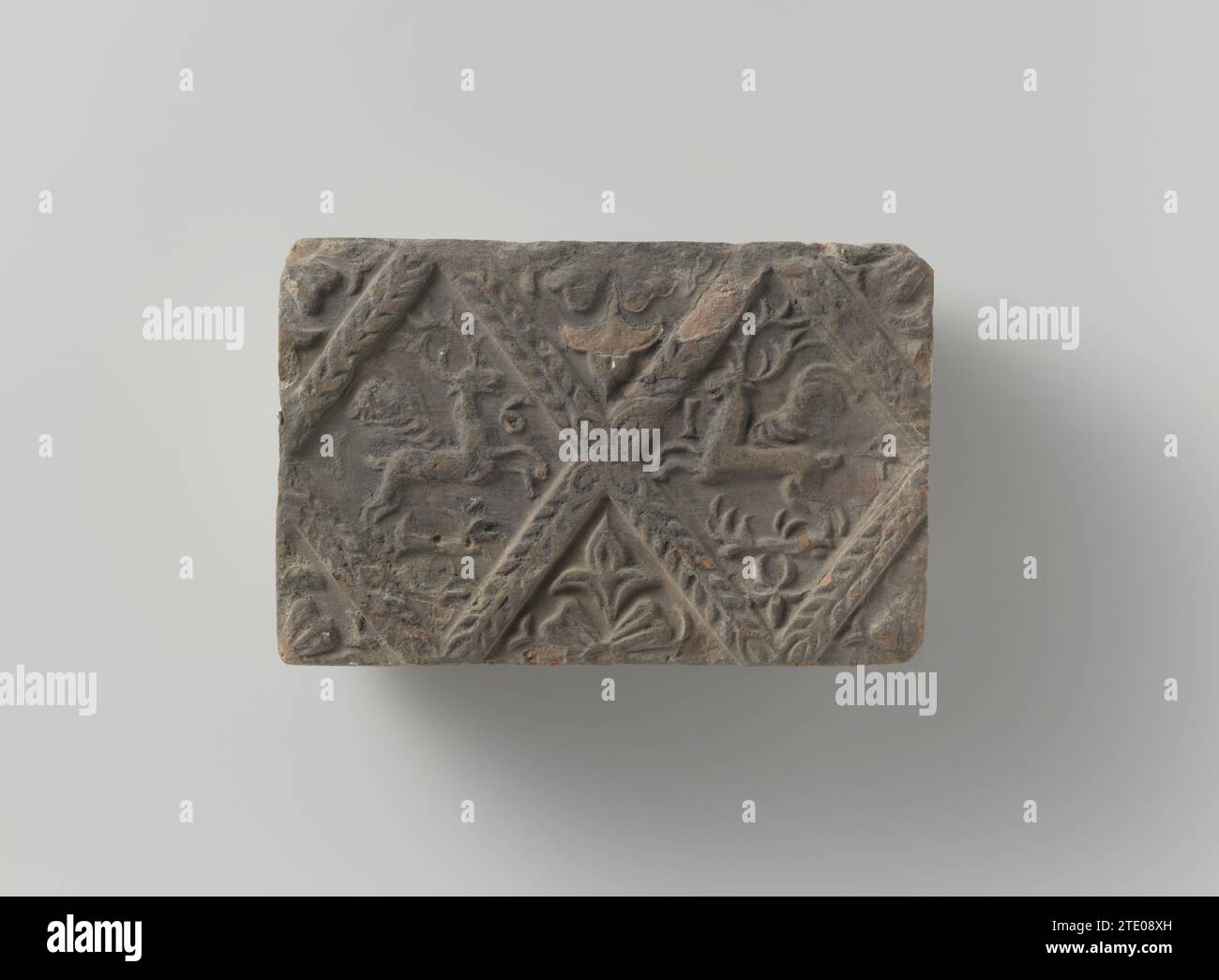 Het with winged deer, Anonymous, 1614 Het with winged and running down ...