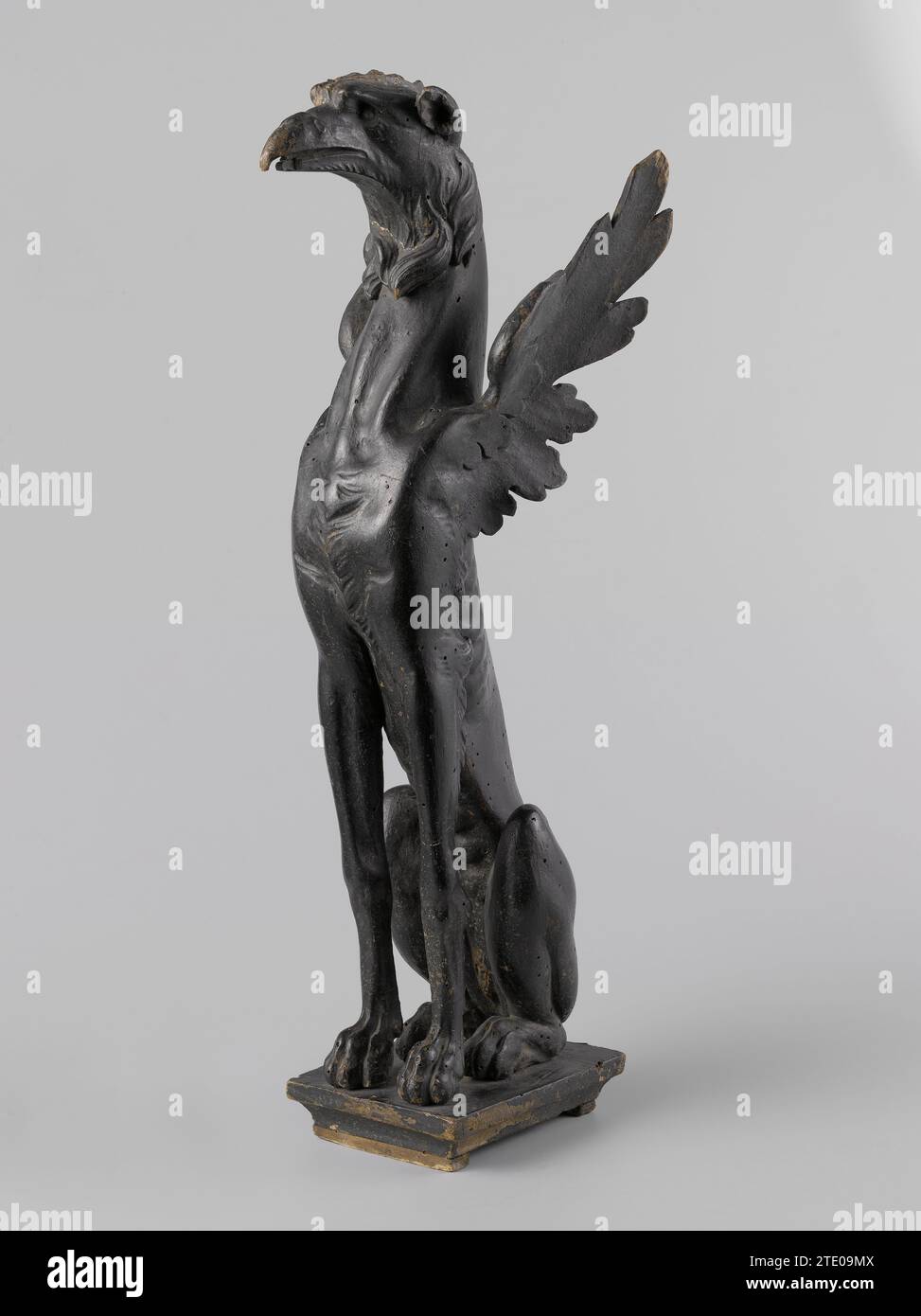 Griffioen, Anonymous, c. 1500 - c. 1549 On a rectangular plinth is the ...