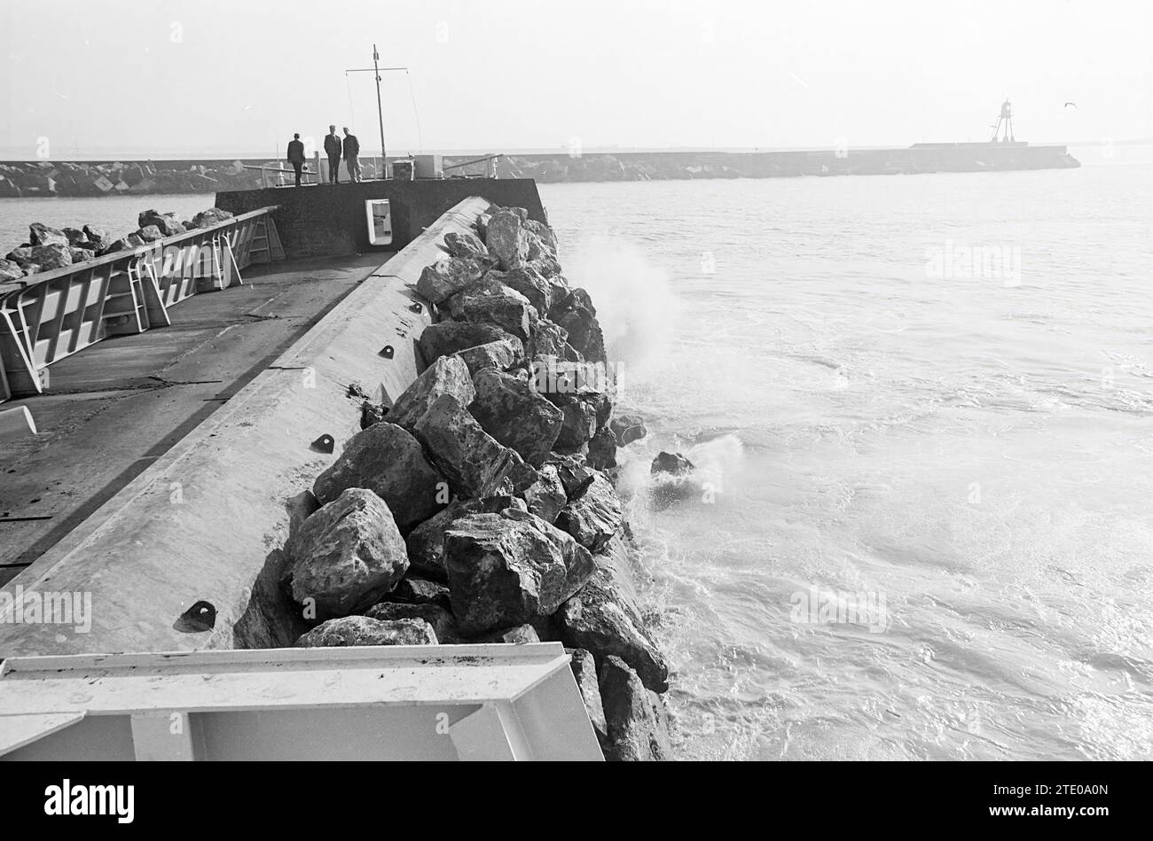 New stone unloader Pieter for construction Noorderpier., Piers and pier ...