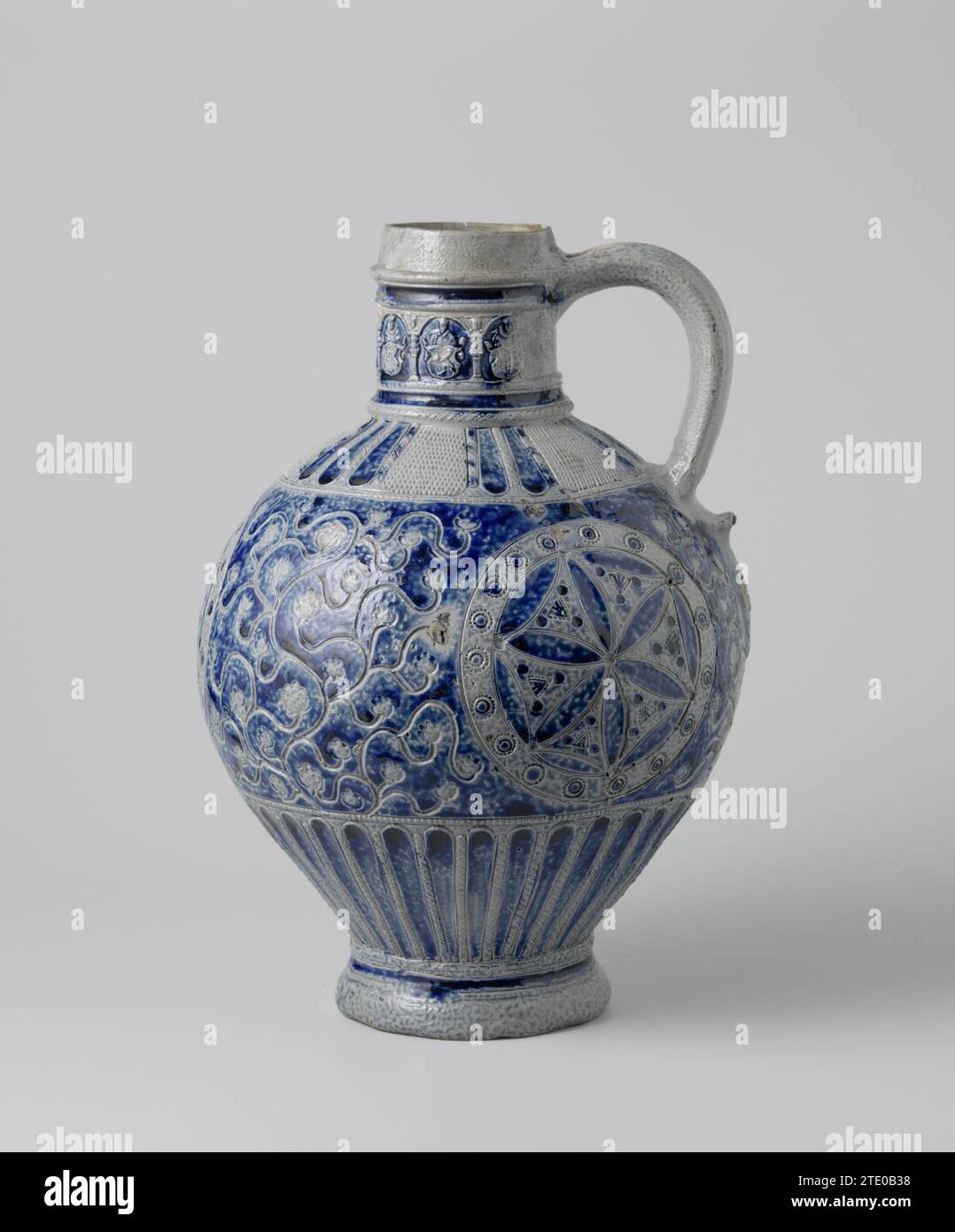 Jug with the electors, medallions and floral scrolls, anonymous, c. 1600 - c. 1620 Jug of ...