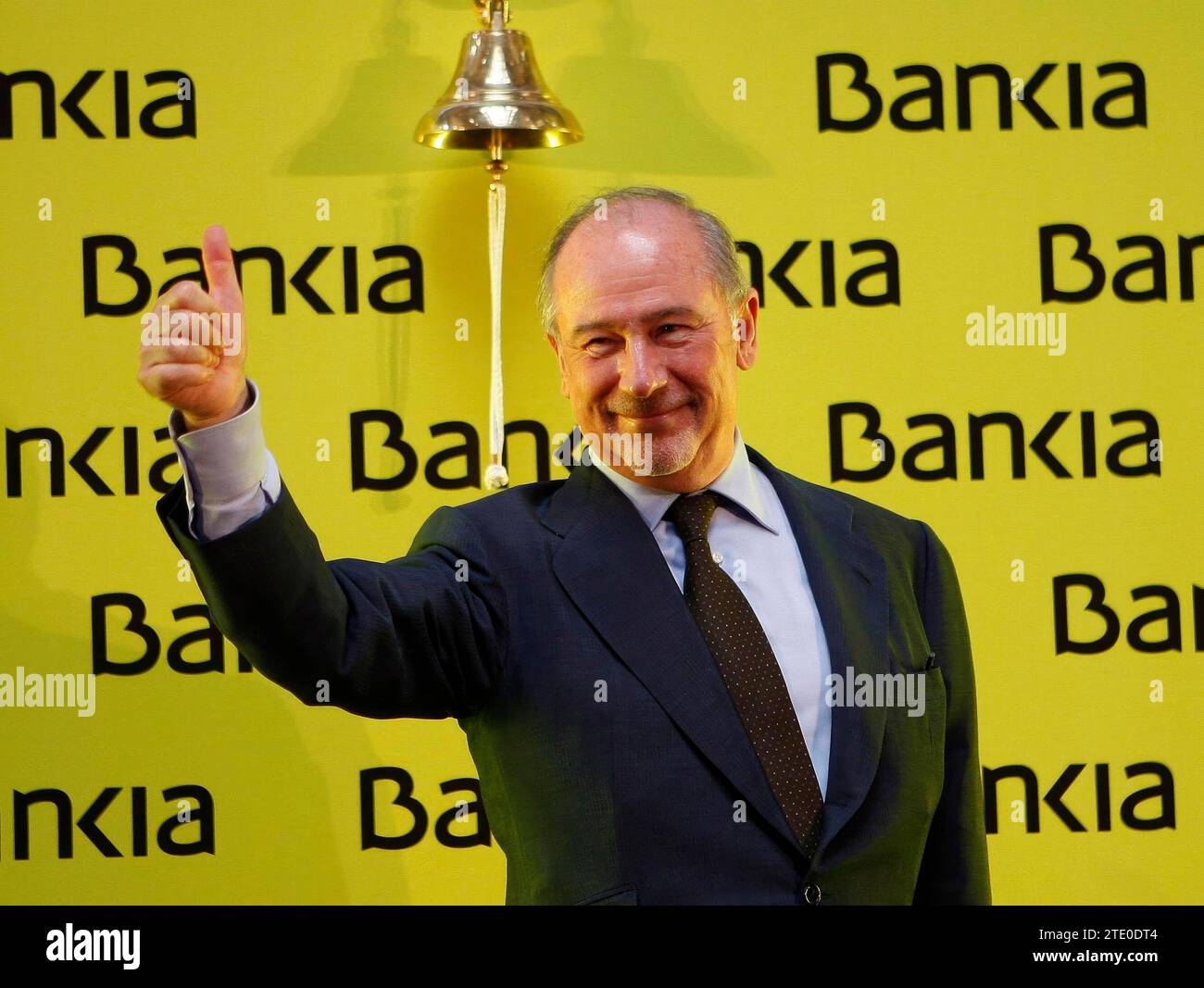 Madrid, 07/20/2011. Bankia's IPO. In the image, President Rodrigo Rato ...