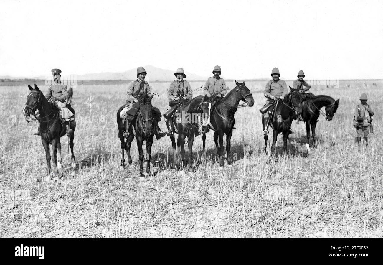 09/30/1913. The current campaign in Morocco. The Lieutenant Colonels of ...