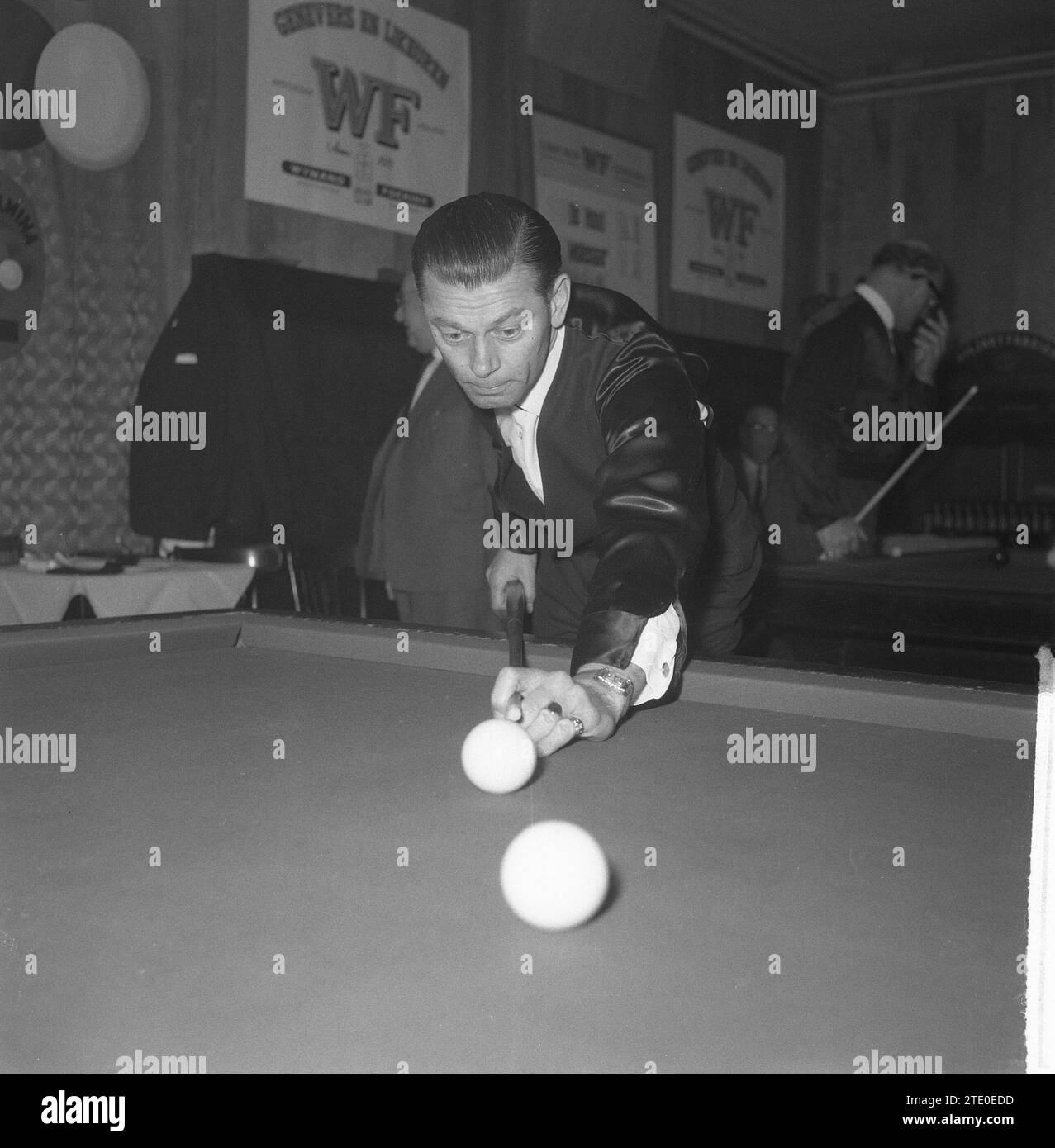 Billiard championships of amsterdam Black and White Stock Photos ...