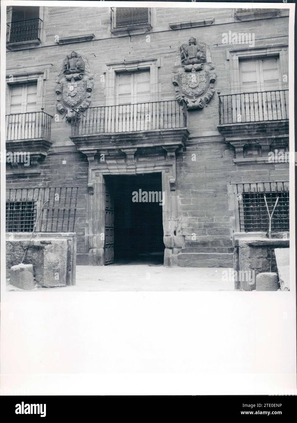 12/31/1949. Entrance to one of the palace-houses on Agua Street. It ...