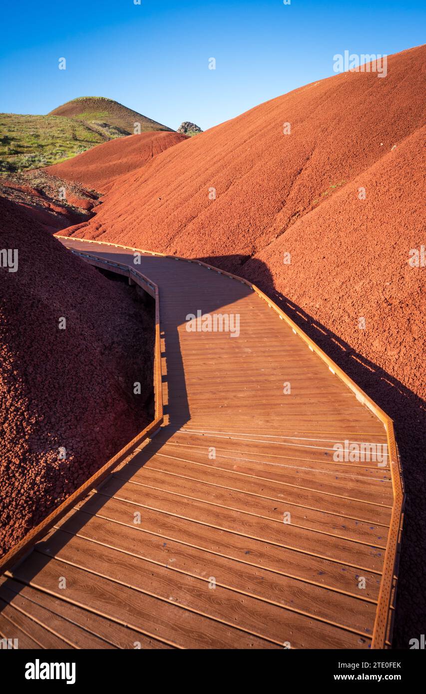 Crimson Red Ground at the Painted Hills Unit of John Day Fossil Beds ...