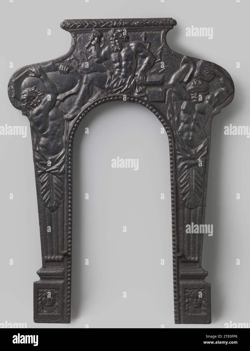 Cast Iron Plate For Calling the fireplace, with Vulcanus, Anonymous ...
