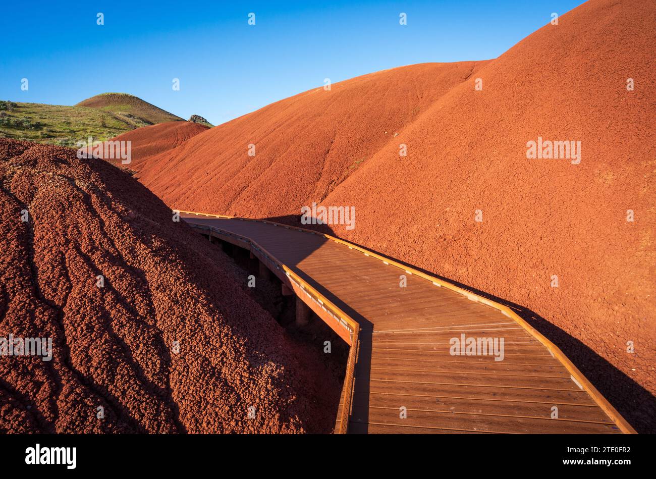 Crimson Red Ground at the Painted Hills Unit of John Day Fossil Beds ...