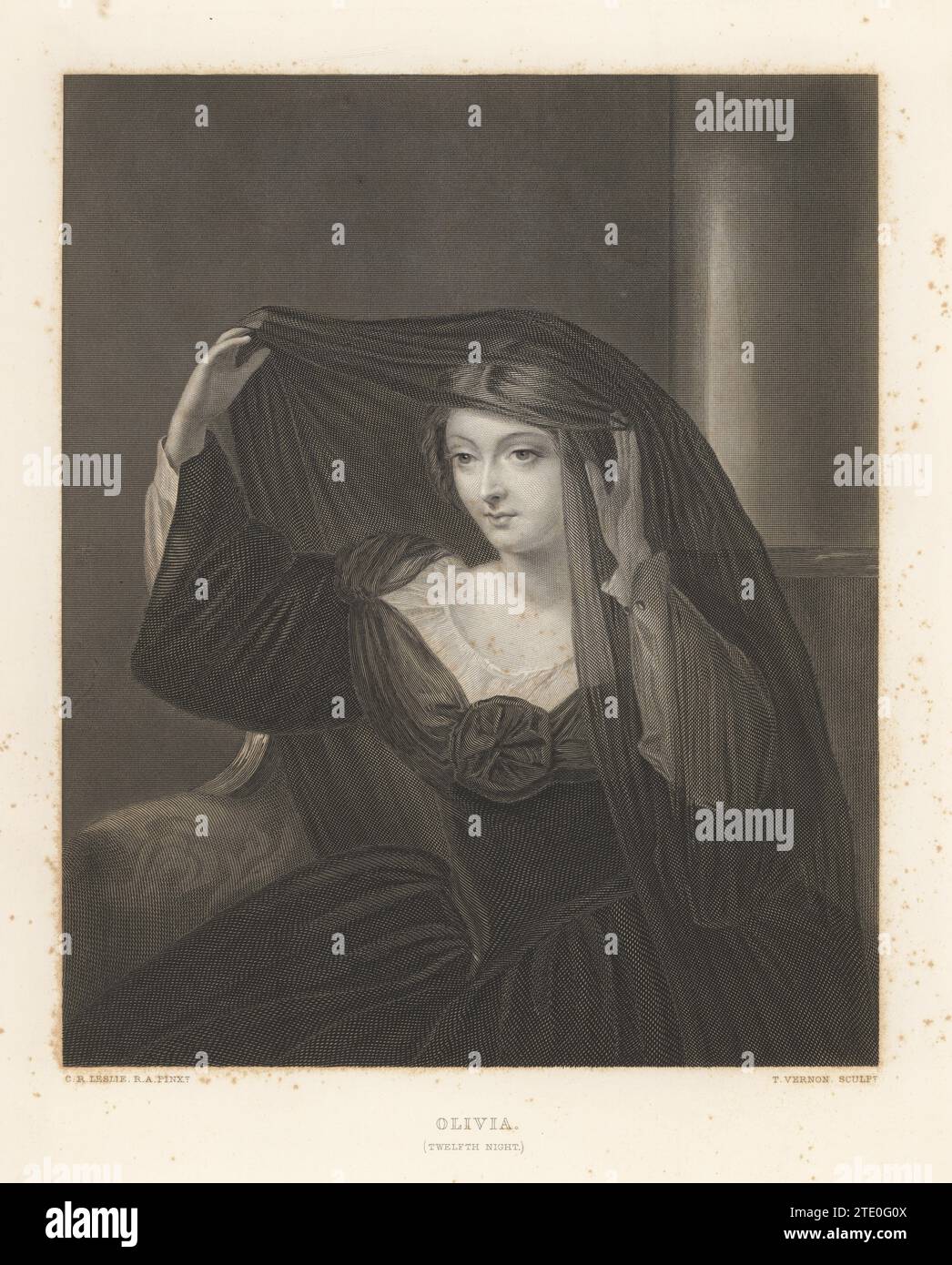 Countess Olivia in William Shakespeare's Twelfth Night. A grieving ...