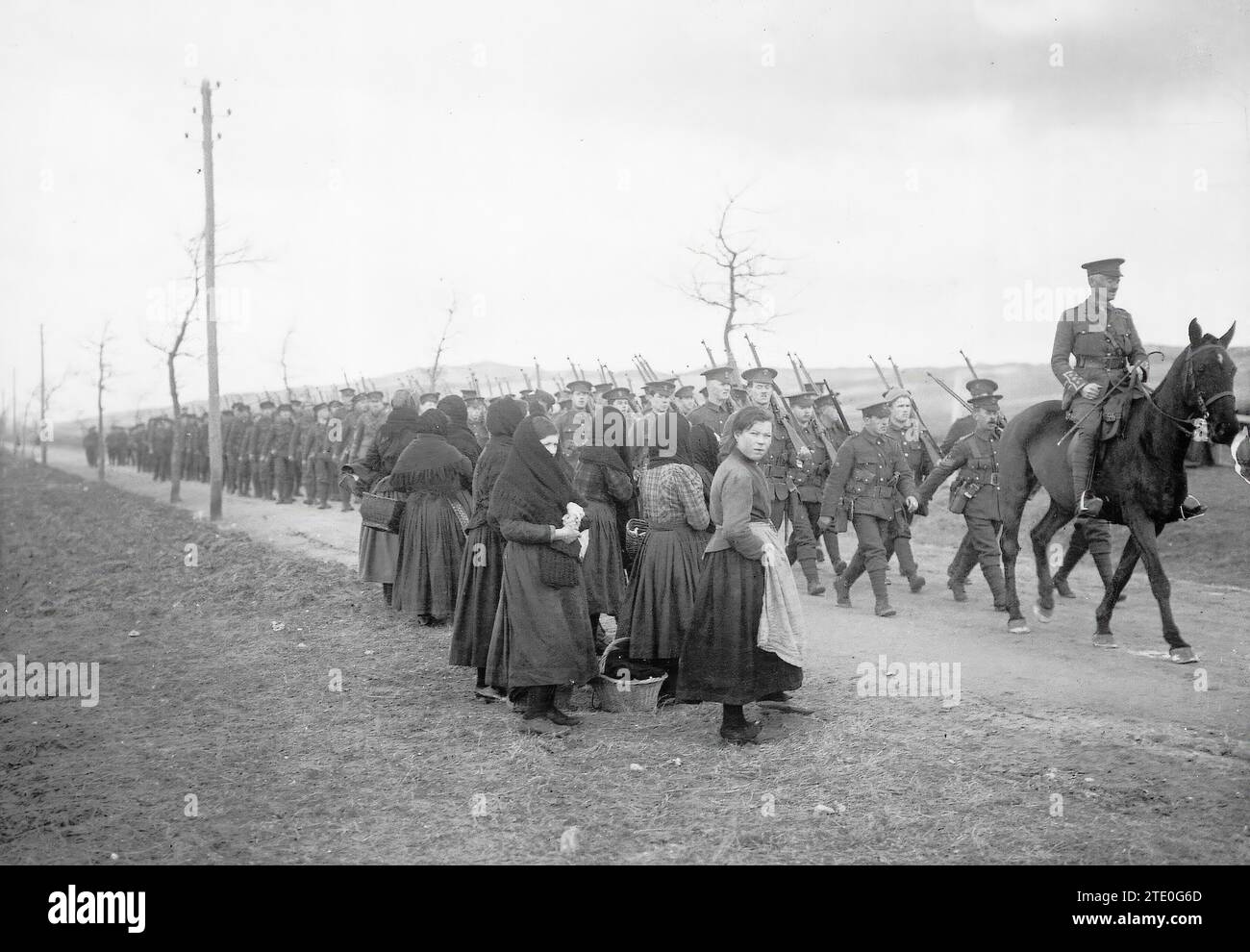 01/31/1915. Allied reinforcements. An English regiment, recently landed ...