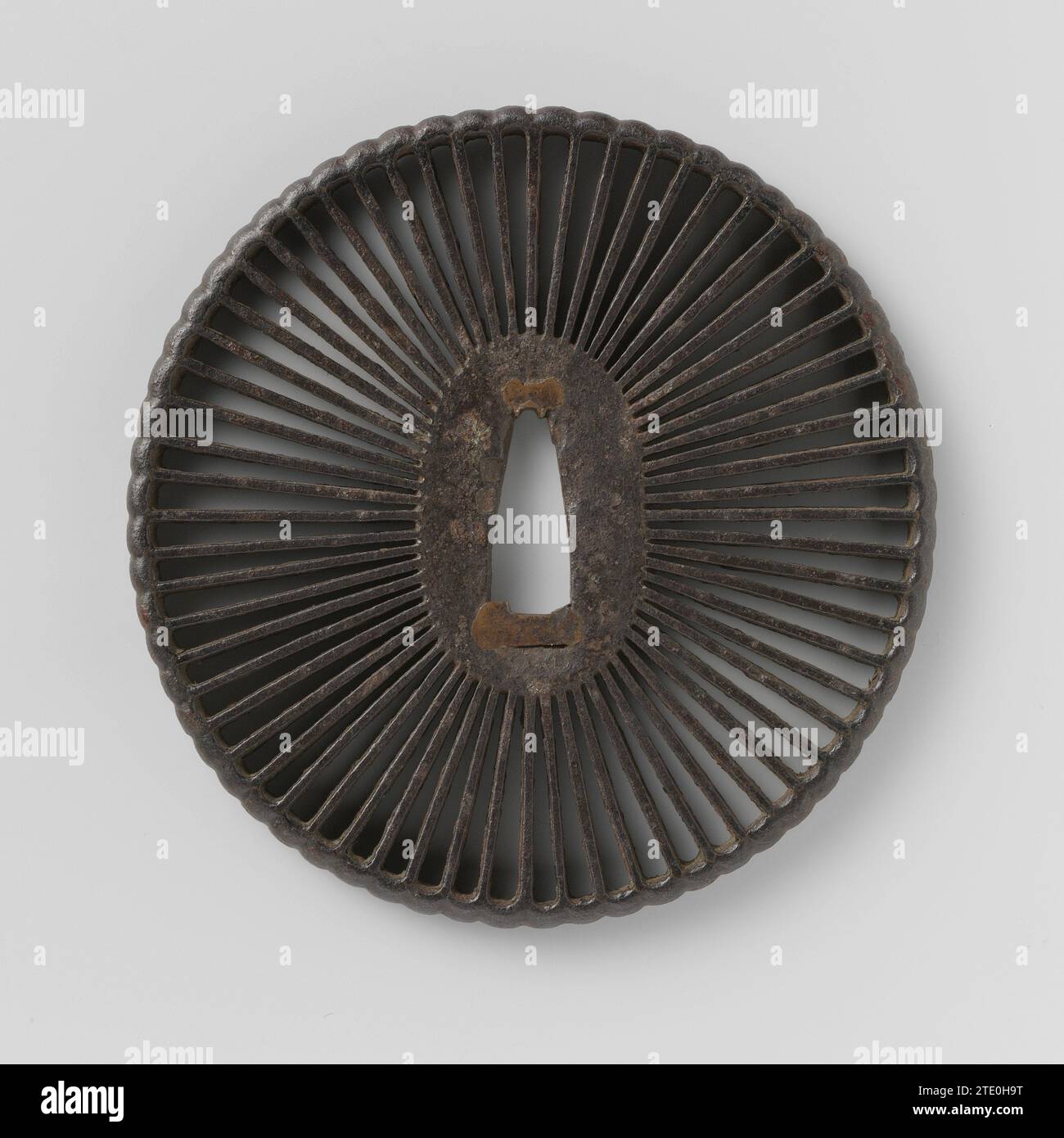 Hand guard, anonymous, c. 1600 - c. 1699 Round lobed tsuba in the form ...