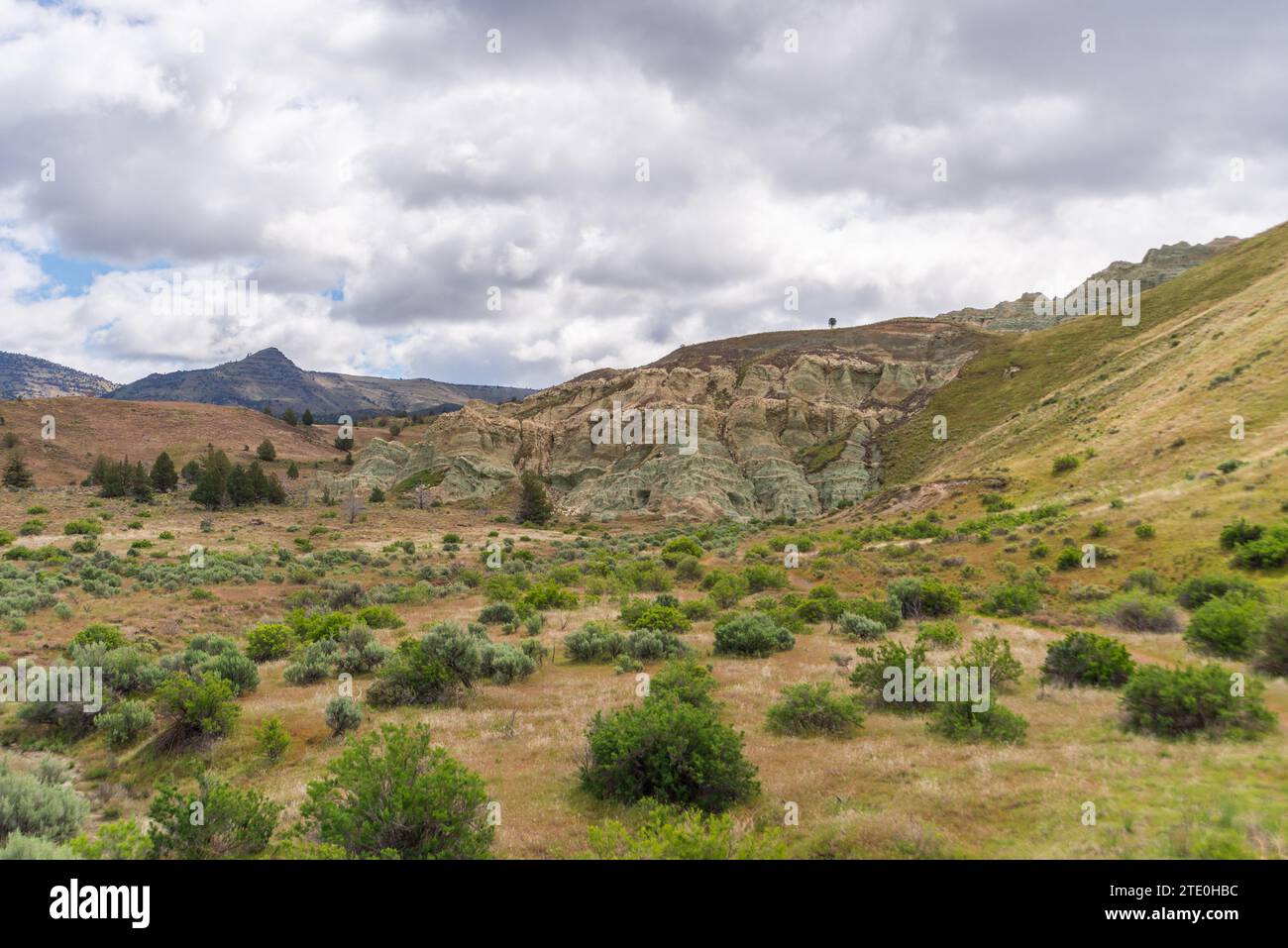 Sheep Rock Unit of John Day Fossil Beds National Monument Stock Photo ...
