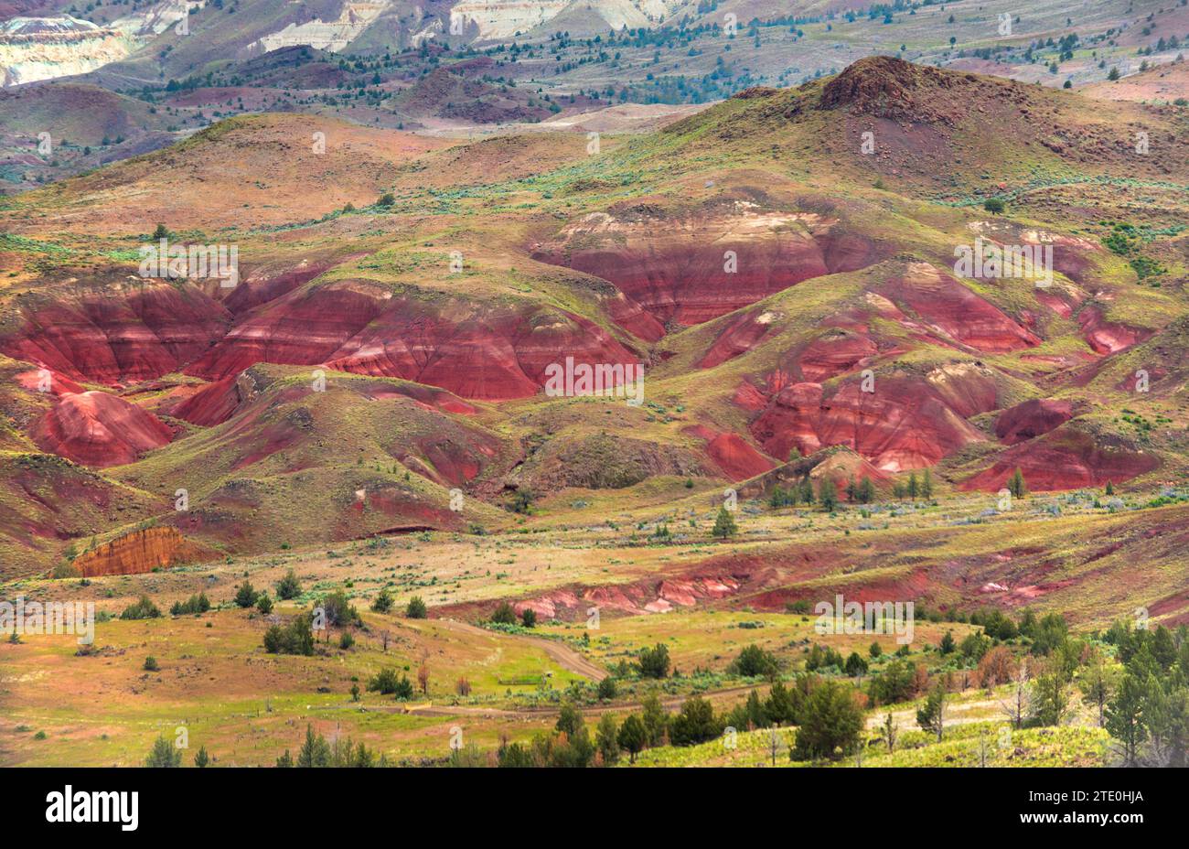 Sheep Rock Unit of John Day Fossil Beds National Monument Stock Photo ...
