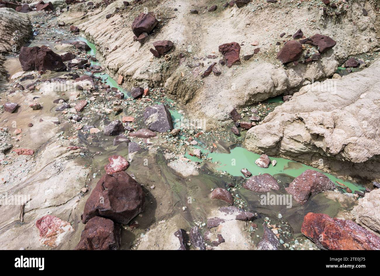 A Colorful Colorful Rock formation in Painted Hills Unit of John Day ...