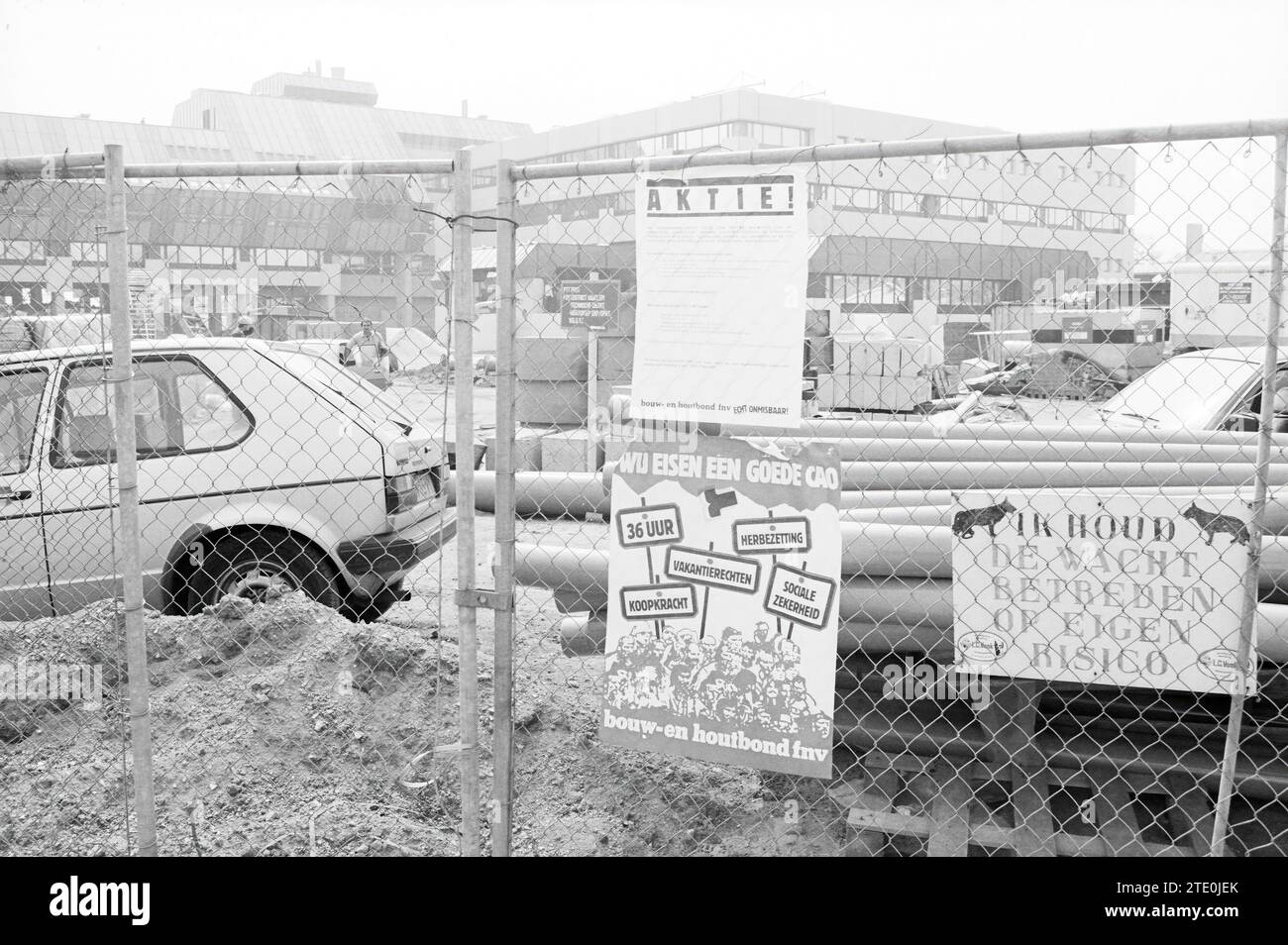 Promotional posters for a better collective labor agreement of Bouw- en ...