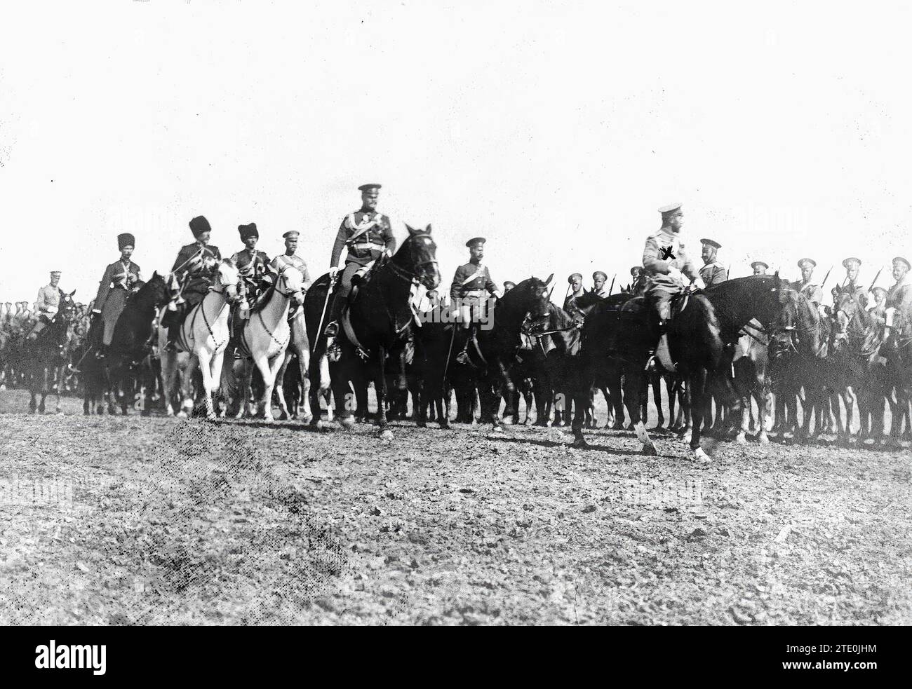 09/30/1914. The Russians and the War. The Tsar of Russia (X), with his ...