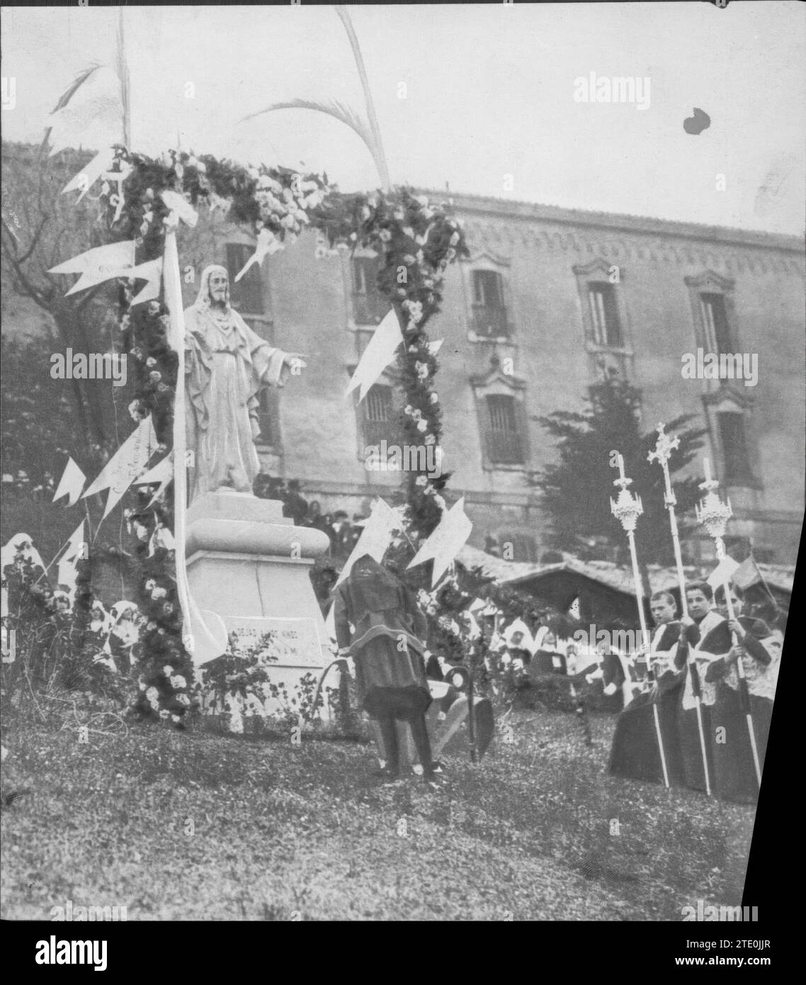04/30/1919. Saint Sebastian. Religious ceremony. Inauguration of the ...