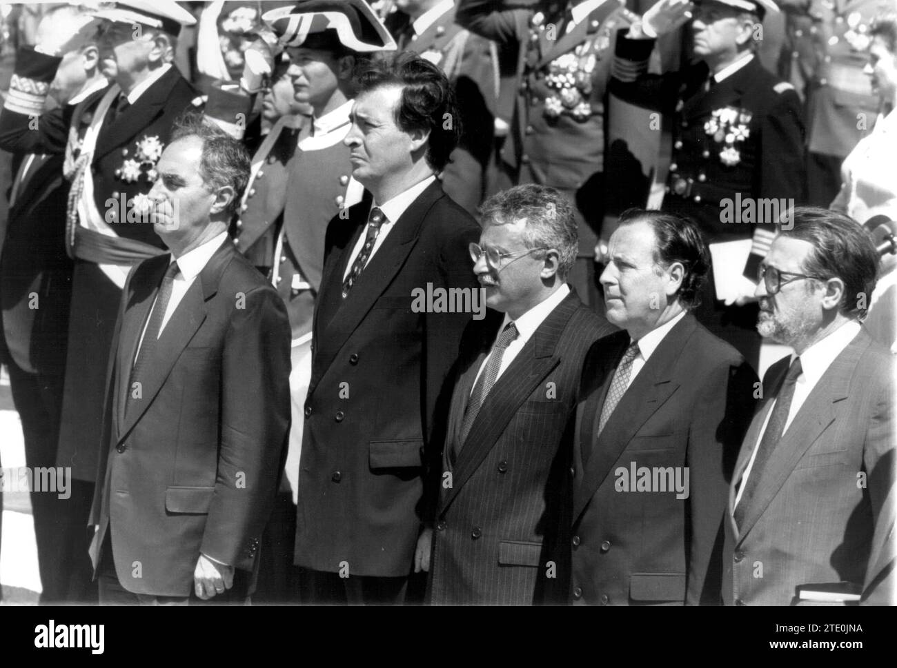 1993 Armed Forces Day Parade, in Madrid, presided over by Their ...