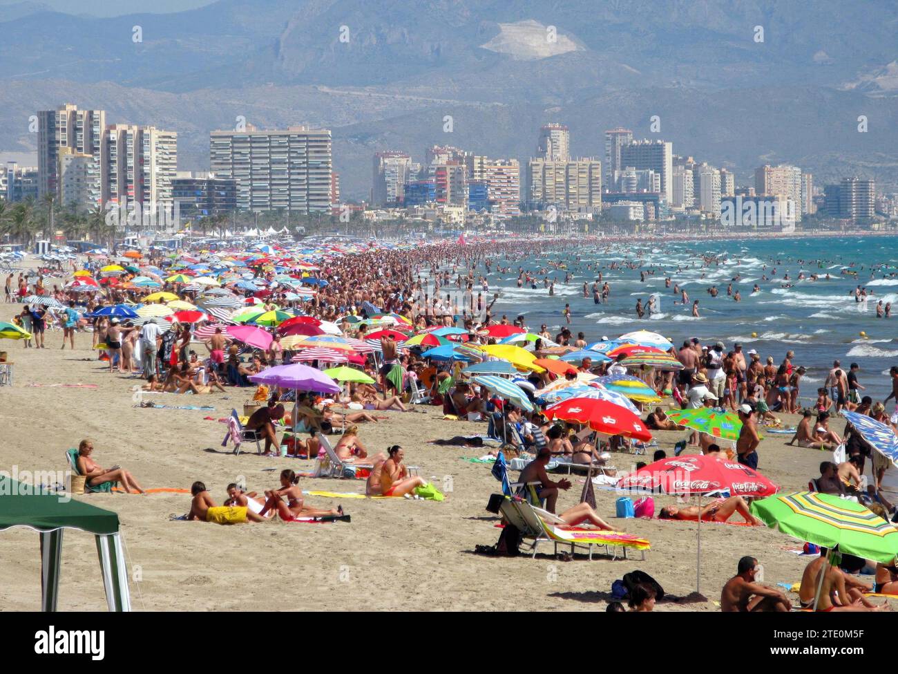 Alicante 08/16/2010 Place on San Juan Beach where the last boat left ...