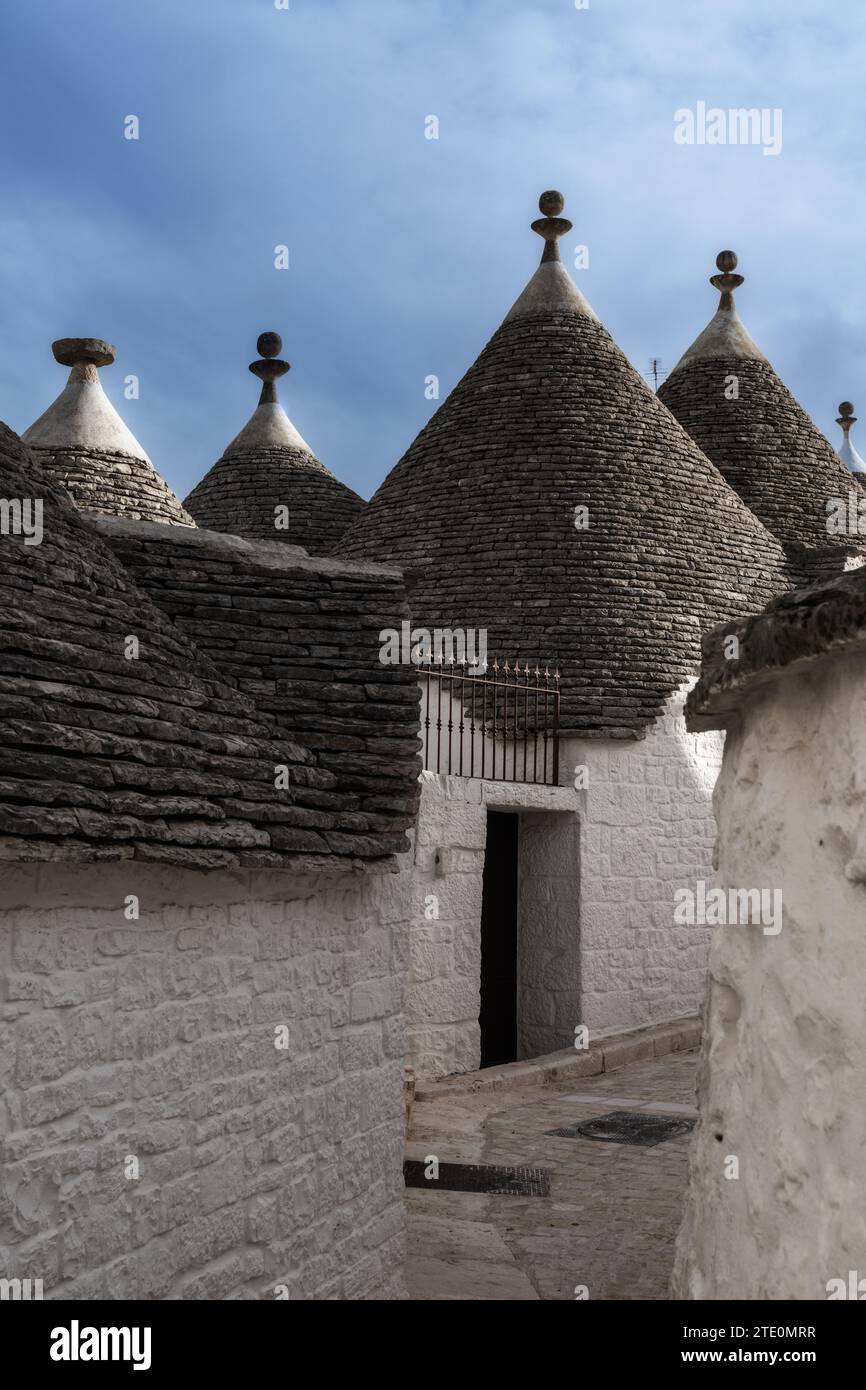 Alberobello, Italy - 2 December, 2023: typical Trulli homes in ...