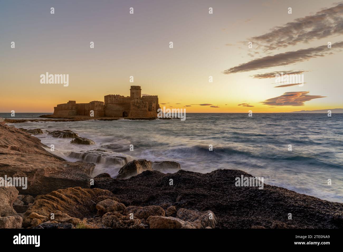Le Castella, Italy - 11 December, 2023: view of the Le Castella ...