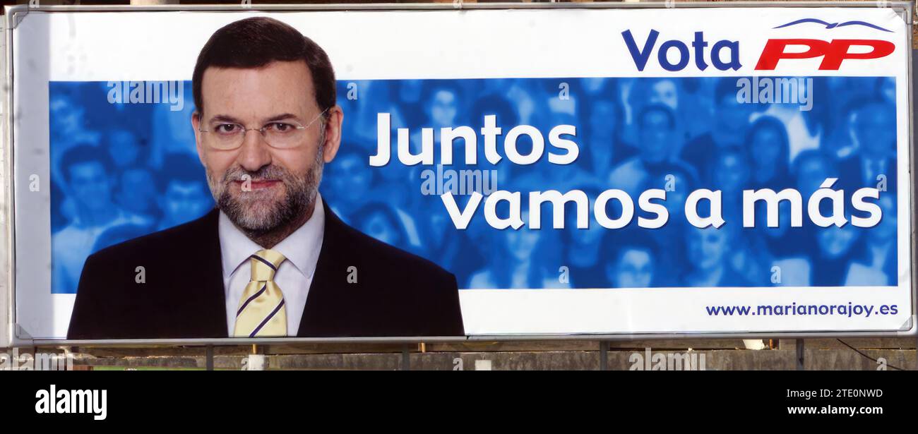 Madrid. 03-03-04. Electoral Posters for the General Elections of May 14 ...