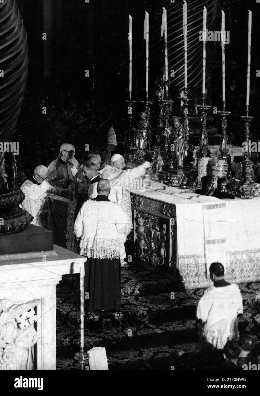 Vatican City, 11/04/1958. From the coronation of SS John XXIII, in the ...