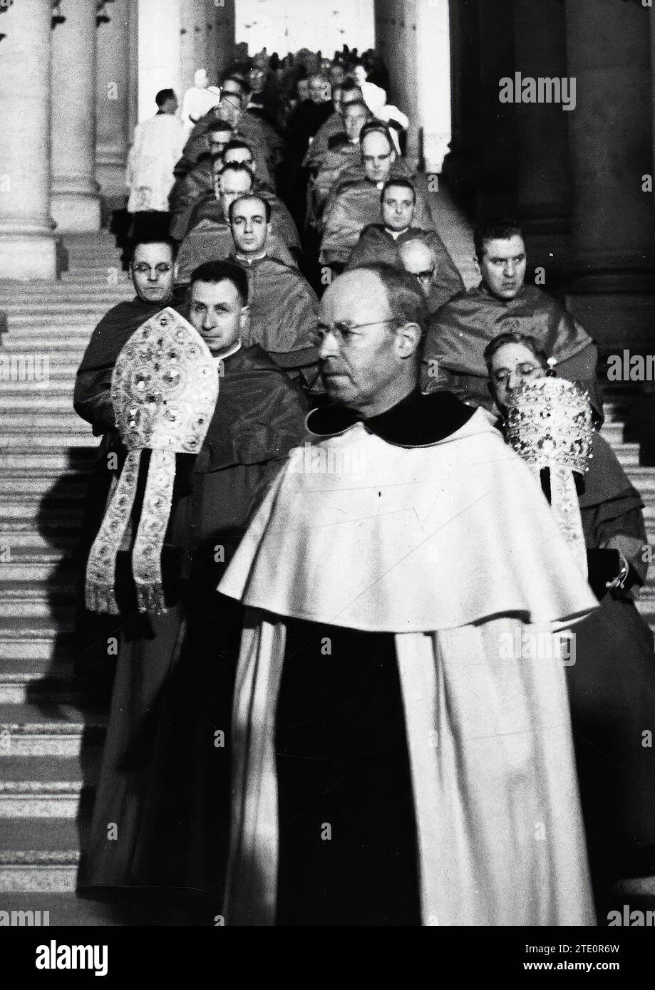 Vatican City, 11/04/1958. From the coronation of SS John XXIII, in the ceremony held on the ...