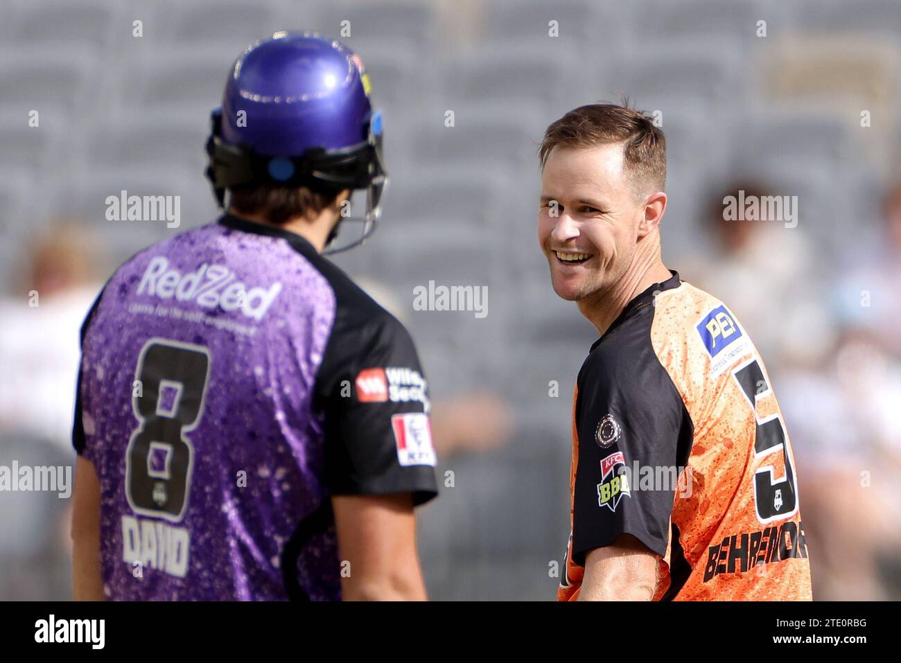 Perth, Australia. 20th Dec, 2023. Jason Behrendorff of the Scorchers ...