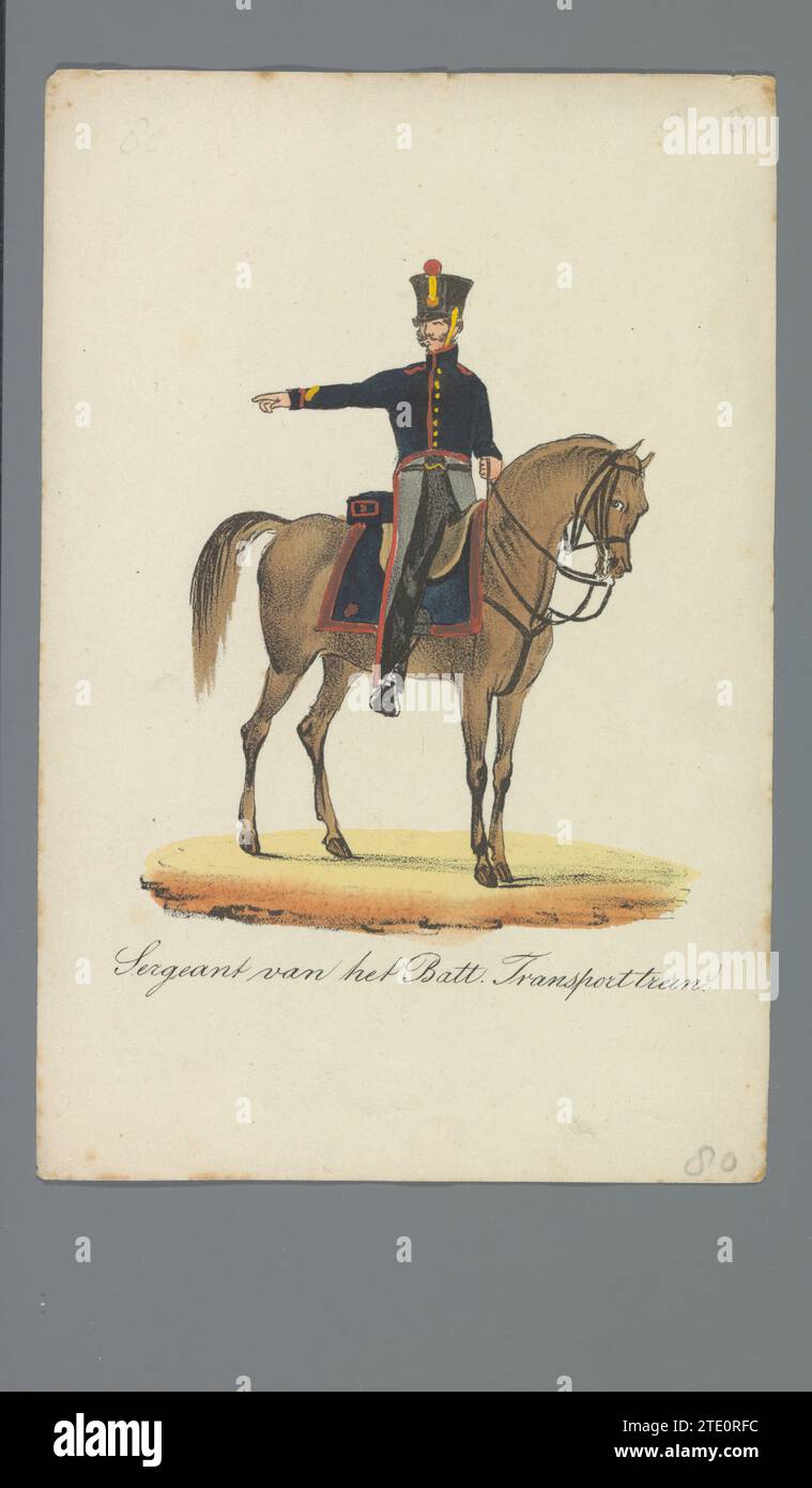 Sergeant of the Batt. Transport train, 1835 - 1850 Sergeant of the ...