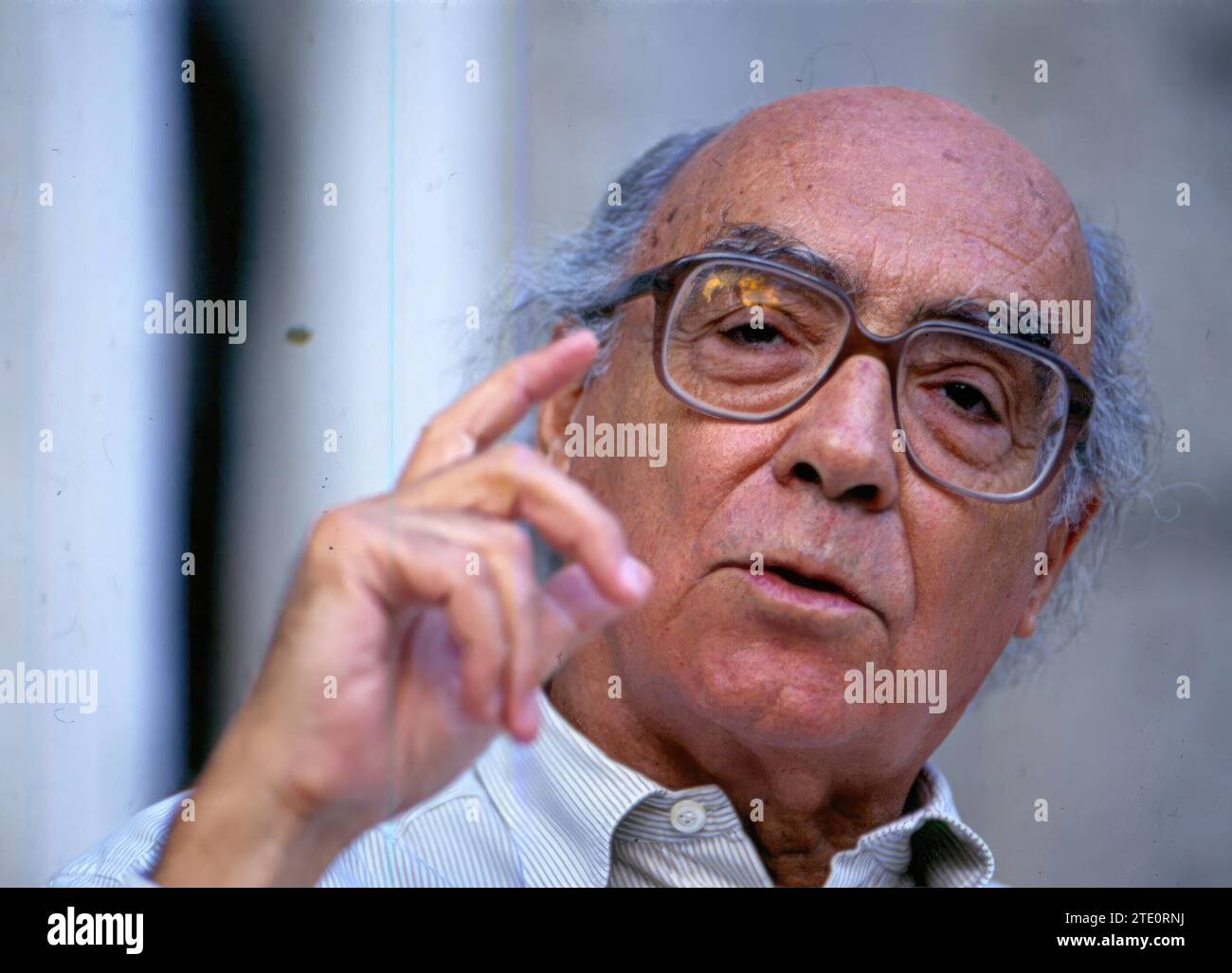 The Portuguese writer José Saramago in 1996. Credit: Album / Archivo ...