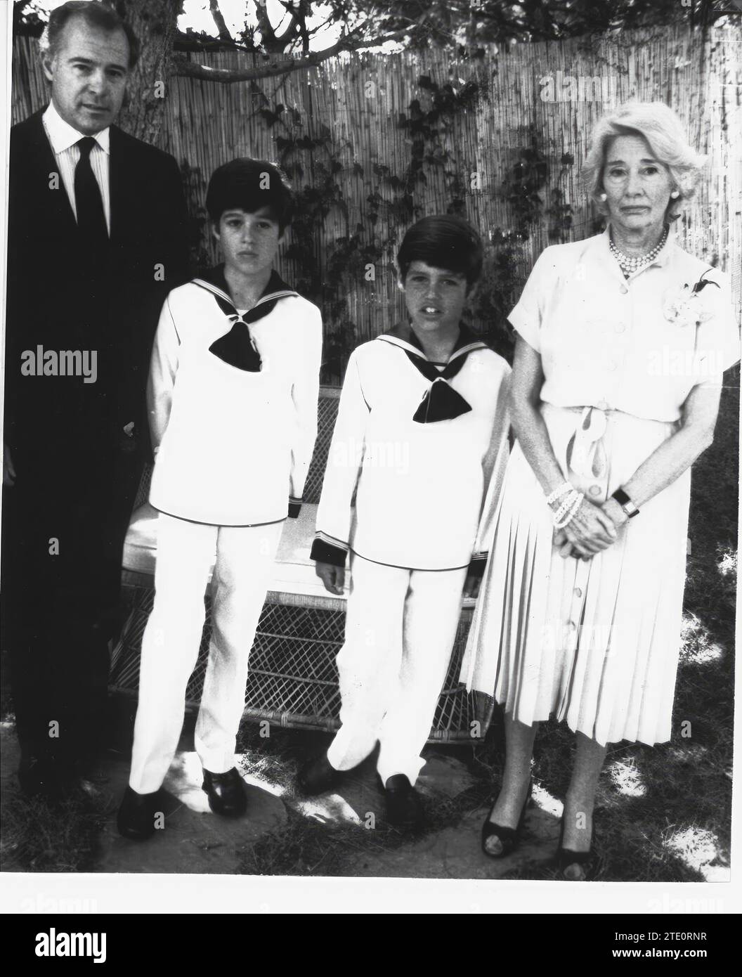 05/28/1983. Emmanuela Dampierre with her son Alfonso and her Grandsons ...