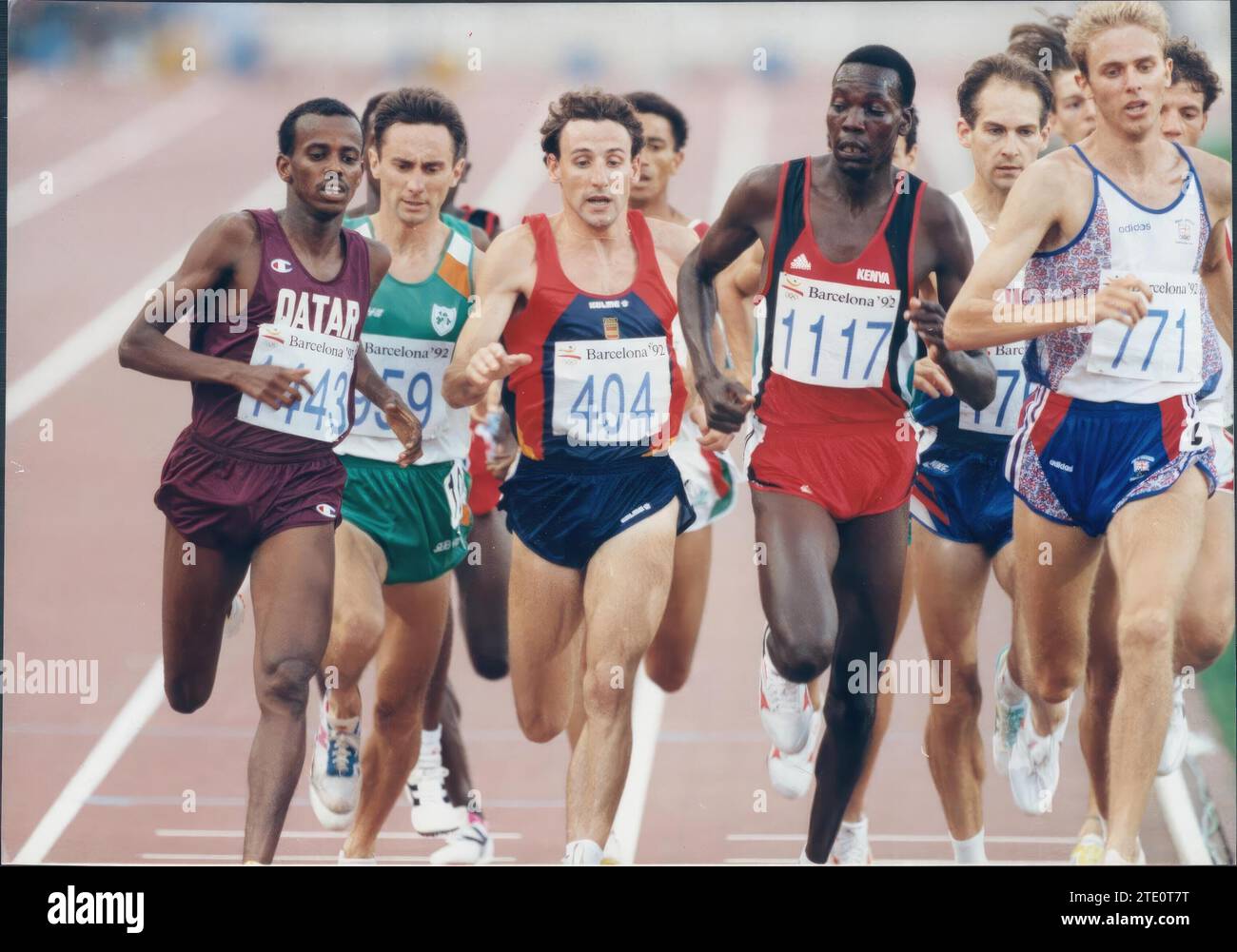Barcelona, 08/08/1992. 1992 Barcelona Olympics. Fermín Cacho running ...