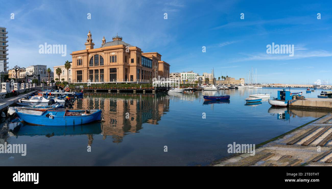 Bari, Italy - 27 November, 2023: view of the historic Teatro Margherita ...