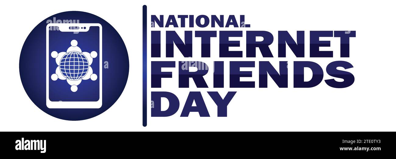 National Internet Friends Day Vector illustration. Holiday concept ...