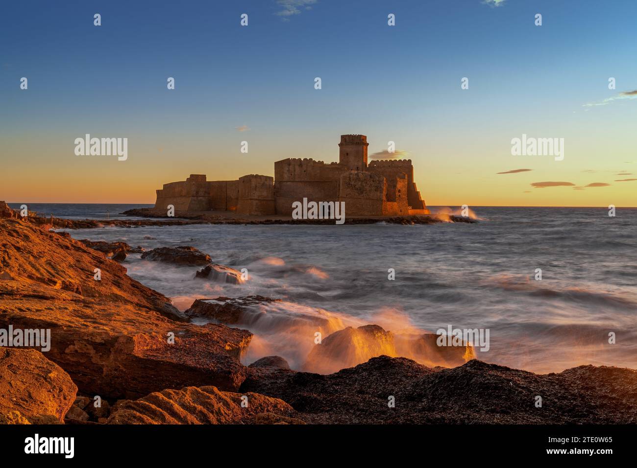 Le Castella, Italy - 11 December, 2023: view of the Le Castella ...