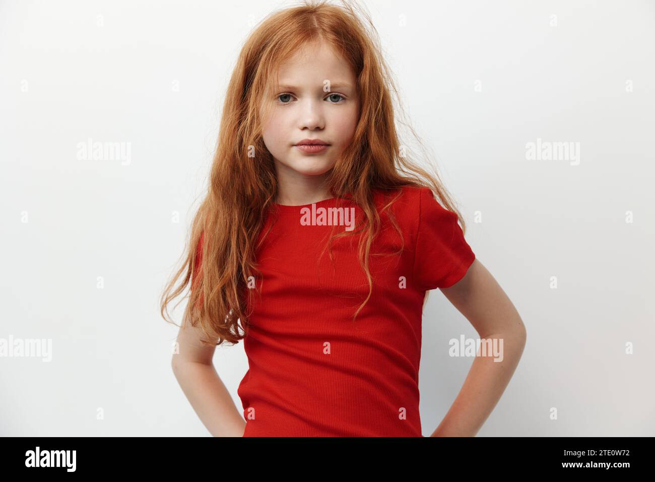 Children beauty isolated female childhood caucasian little person girl ...