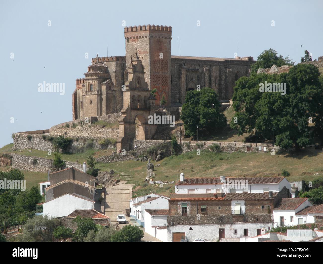 Aracena (Huelva). 06/10/2005. Aracena Castle, erected in the 13th ...