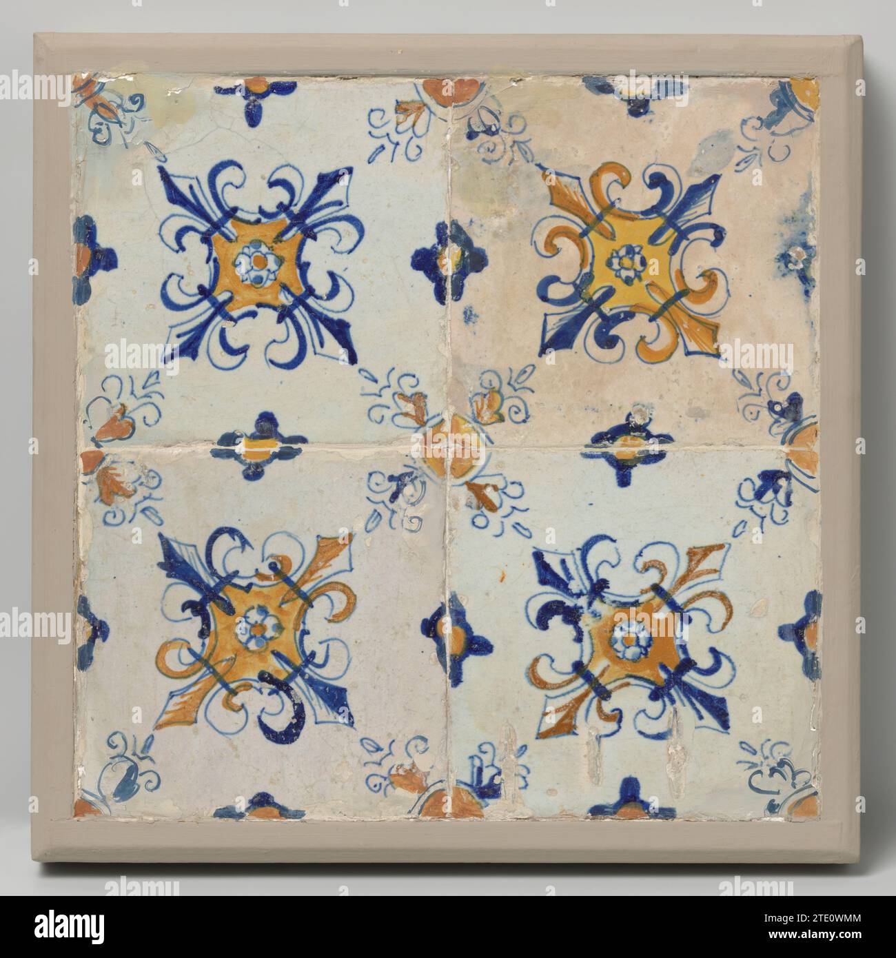Blue painted french lilies hi-res stock photography and images - Alamy