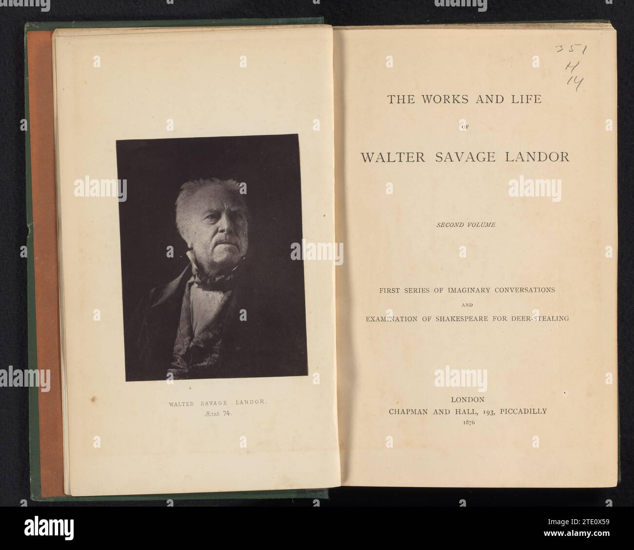 The works and life of Walter Savage Landor, John Forster, 1876 London ...