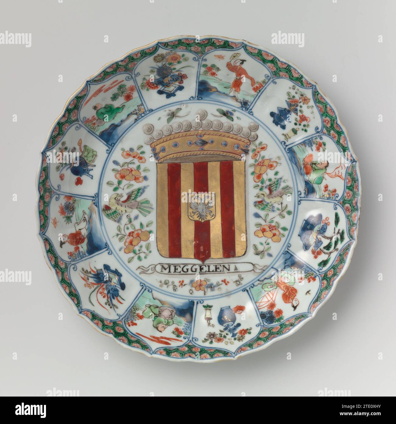 Saucer-dish with the arms of Mechlin, anonymous, c. 1700 - c. 1724 ...