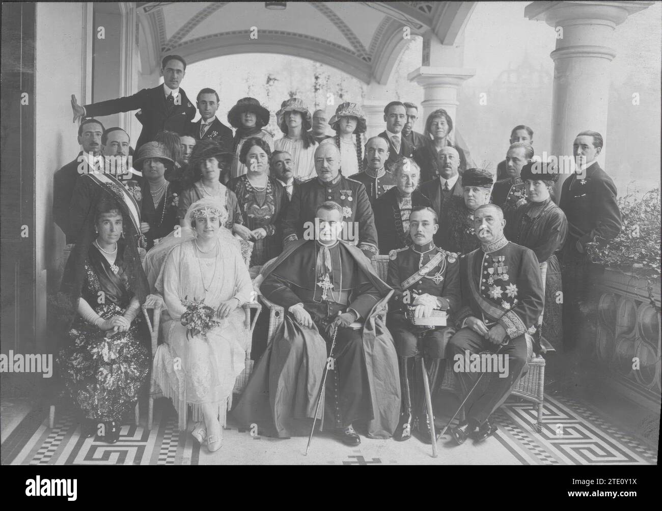 03/31/1919. Bilbao. Aristocratic Wedding. The bishop of Vitoria, Dr ...