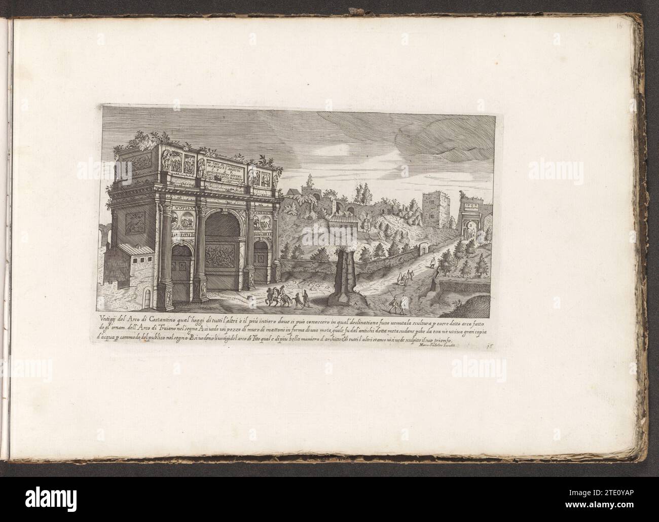 Constantine's bow with the remains of the Meta Sdans, 1680 View of the ...